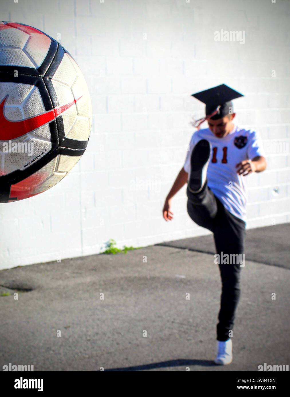 Soccer player graduation hi-res stock photography and images - Alamy