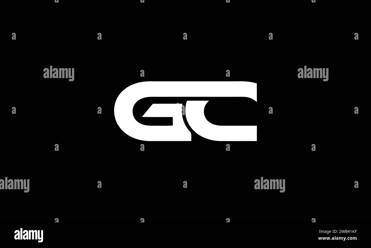 GC logo design template vector illustration Stock Vector Image & Art ...