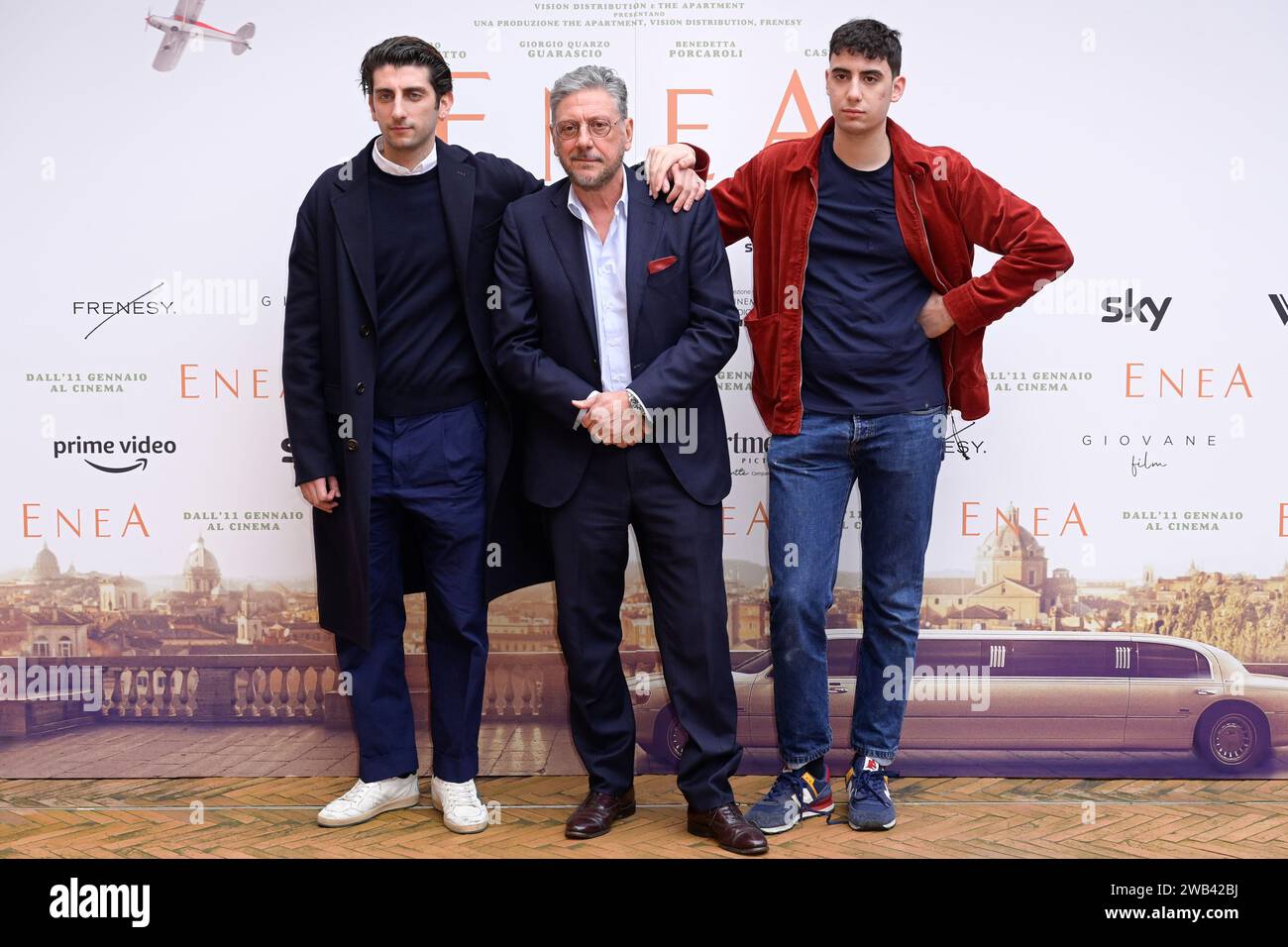 Rome, Italy. 08th Jan, 2024. Pietro Castellitto (l), Sergio Castellitto ... Rome, Italy. 08th Jan, 2024. Pietro Castellitto (l), Sergio Castellitto ...