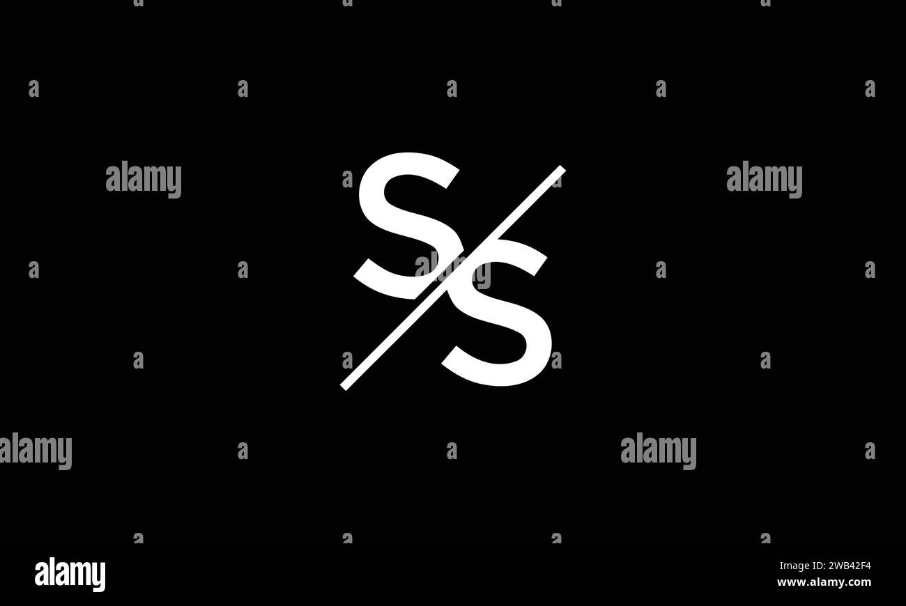 Alphabet letter icon logo ss Stock Vector Image & Art - Alamy