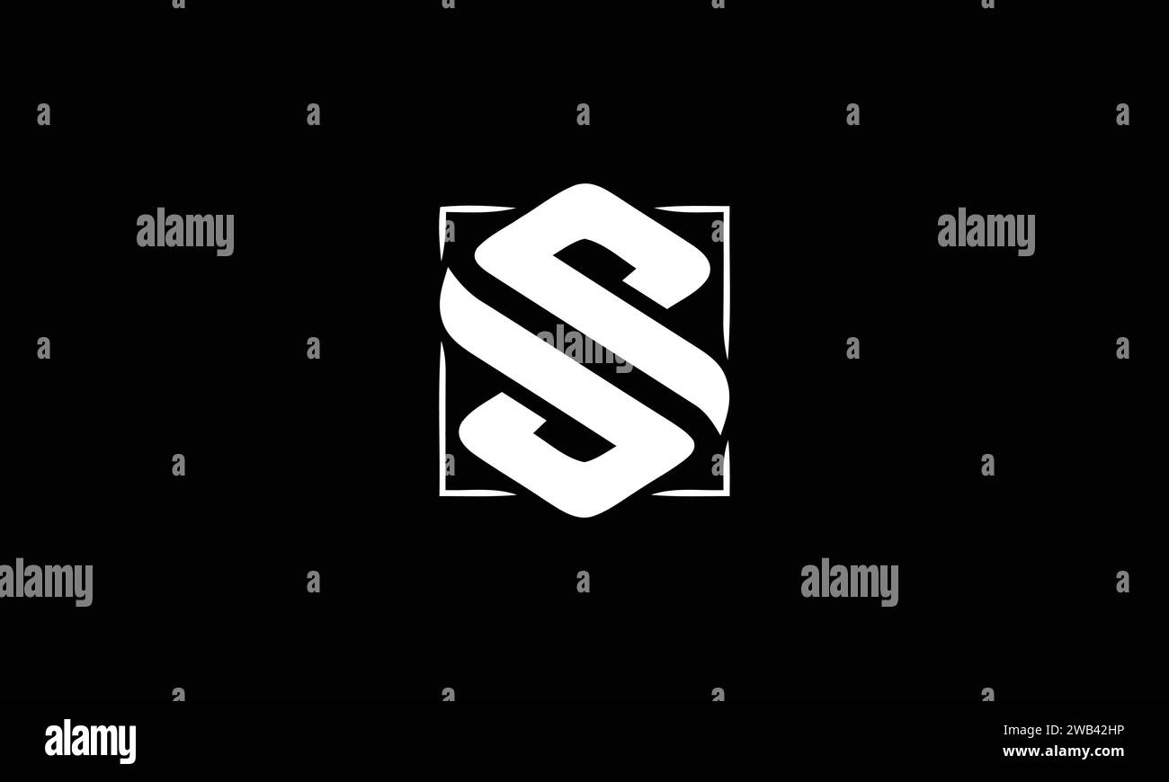 Elegant Letter S Logo Design. Modern minimalist S SS creative initials ...