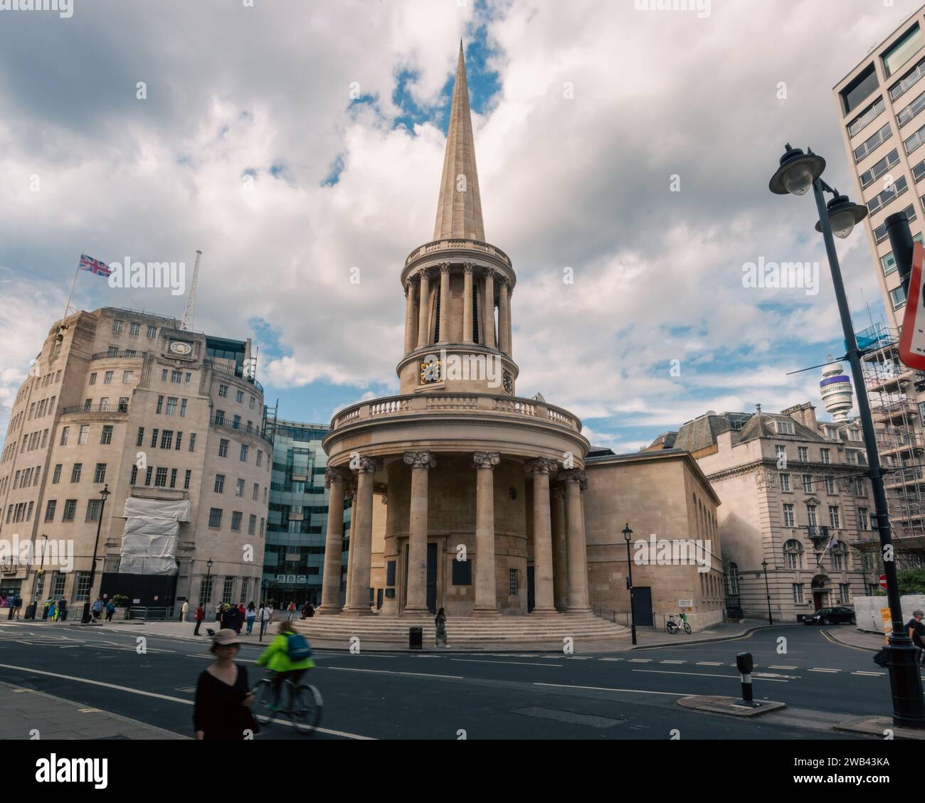 All Souls Church, Langham Place, London, England, United Kingdom Stock ...