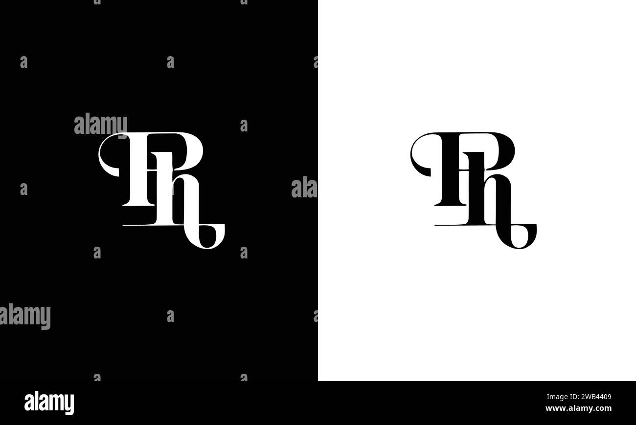Ph minimal logo design Black and White Stock Photos & Images - Alamy