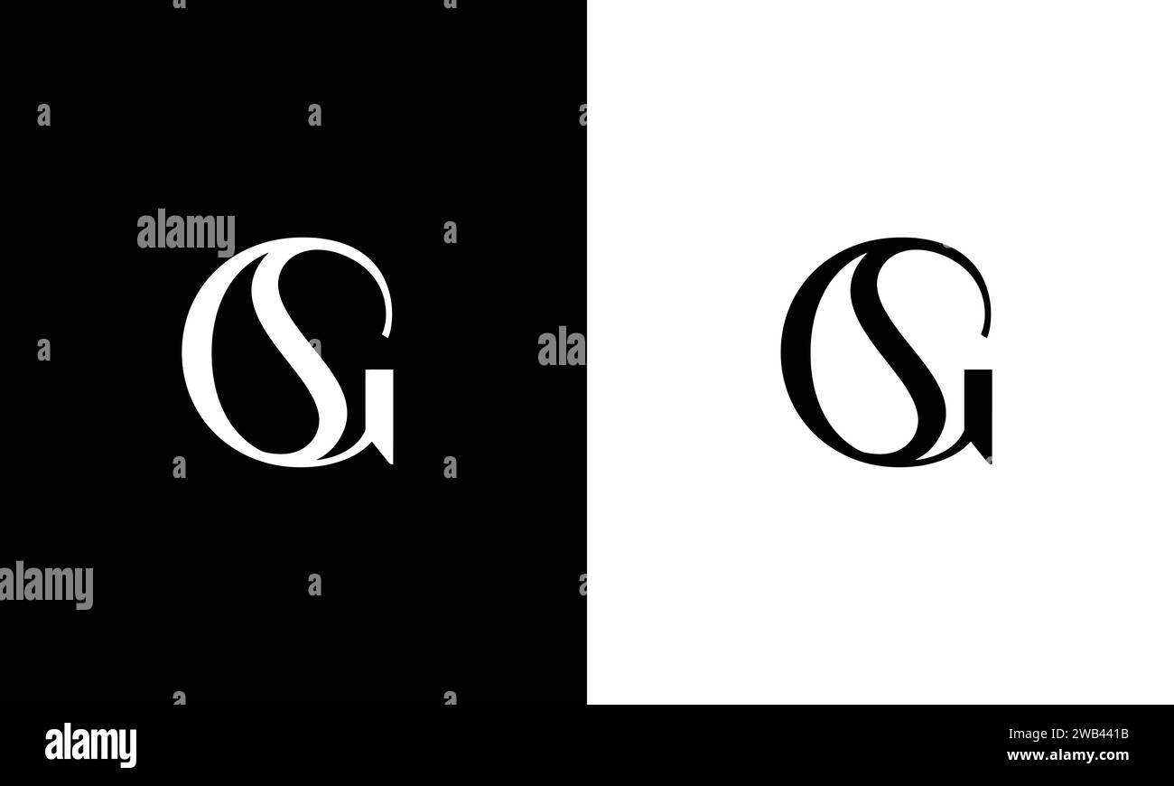 Alphabet letter icon logo GS or SG Stock Vector Image & Art - Alamy