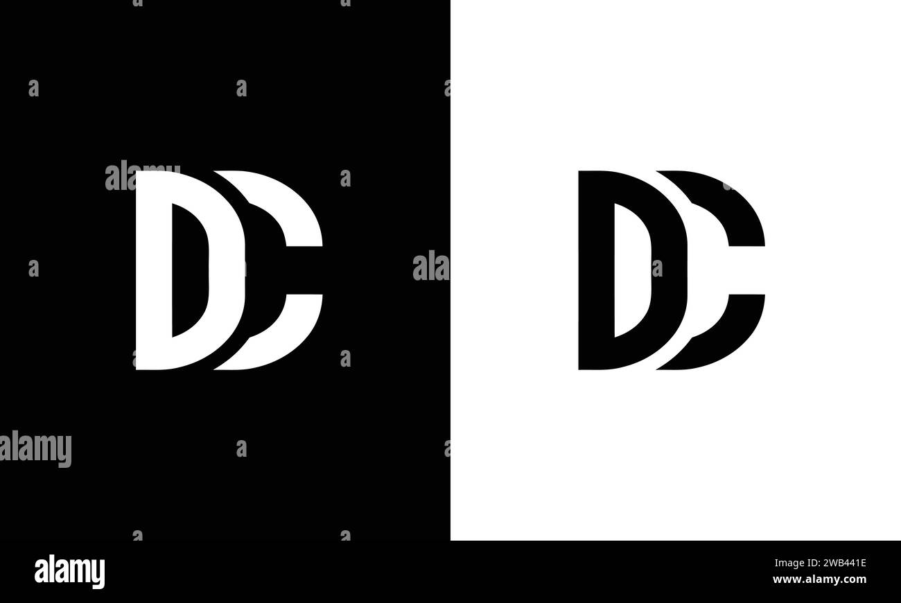 DC D C alphabet abstract initial letter logo design vector template Stock Vector Image & Art - Alamy
