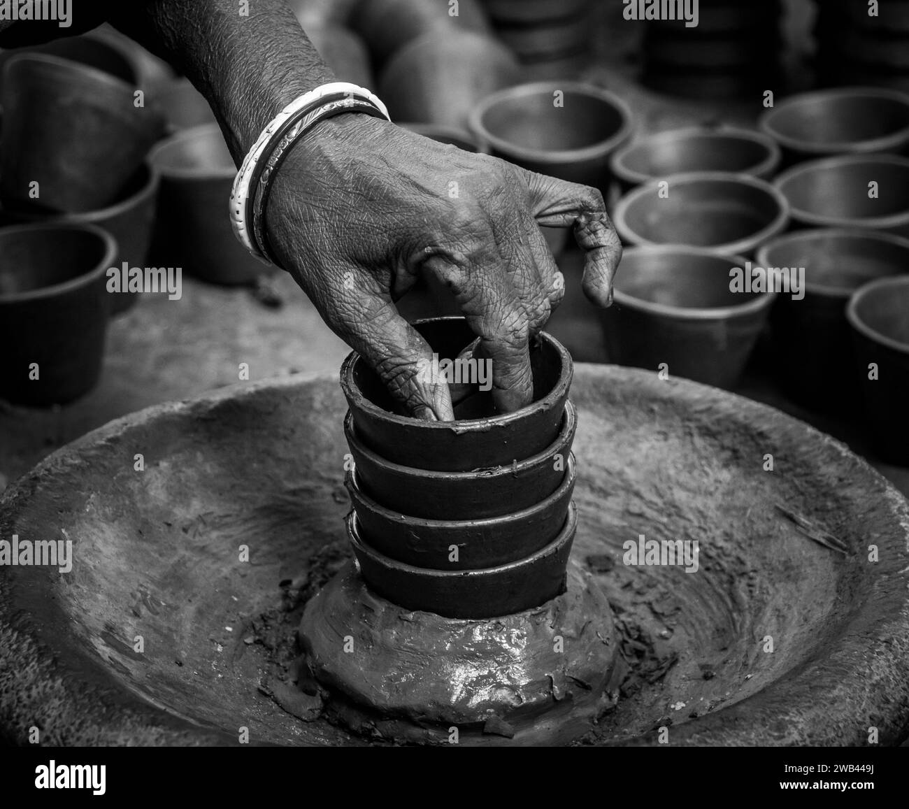 Clay artists tools Black and White Stock Photos & Images - Alamy