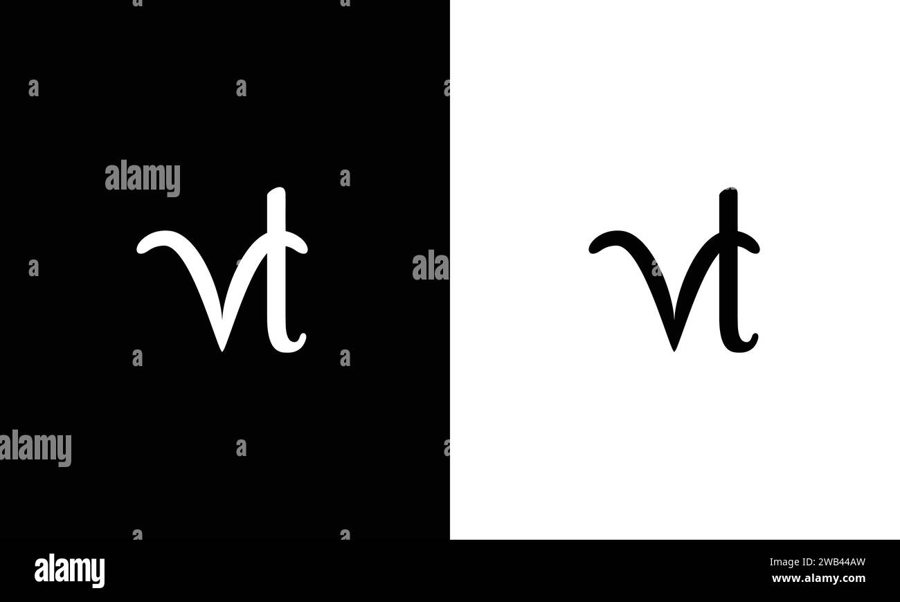 Logo design letter VT . Elegant modern. Vector template Stock Vector ...
