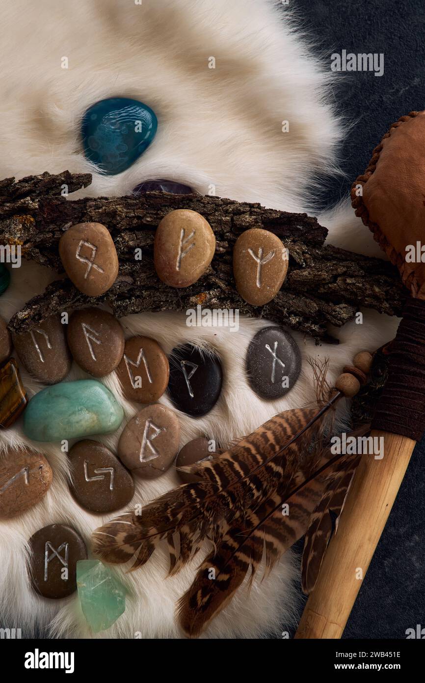 Norse reading runes hi-res stock photography and images - Alamy