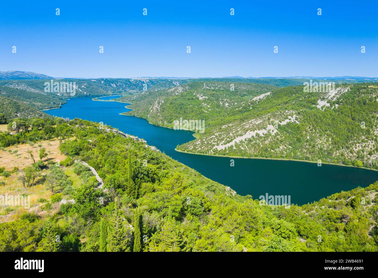 Canyon in Krka National Park, Croatia Stock Photo - Alamy