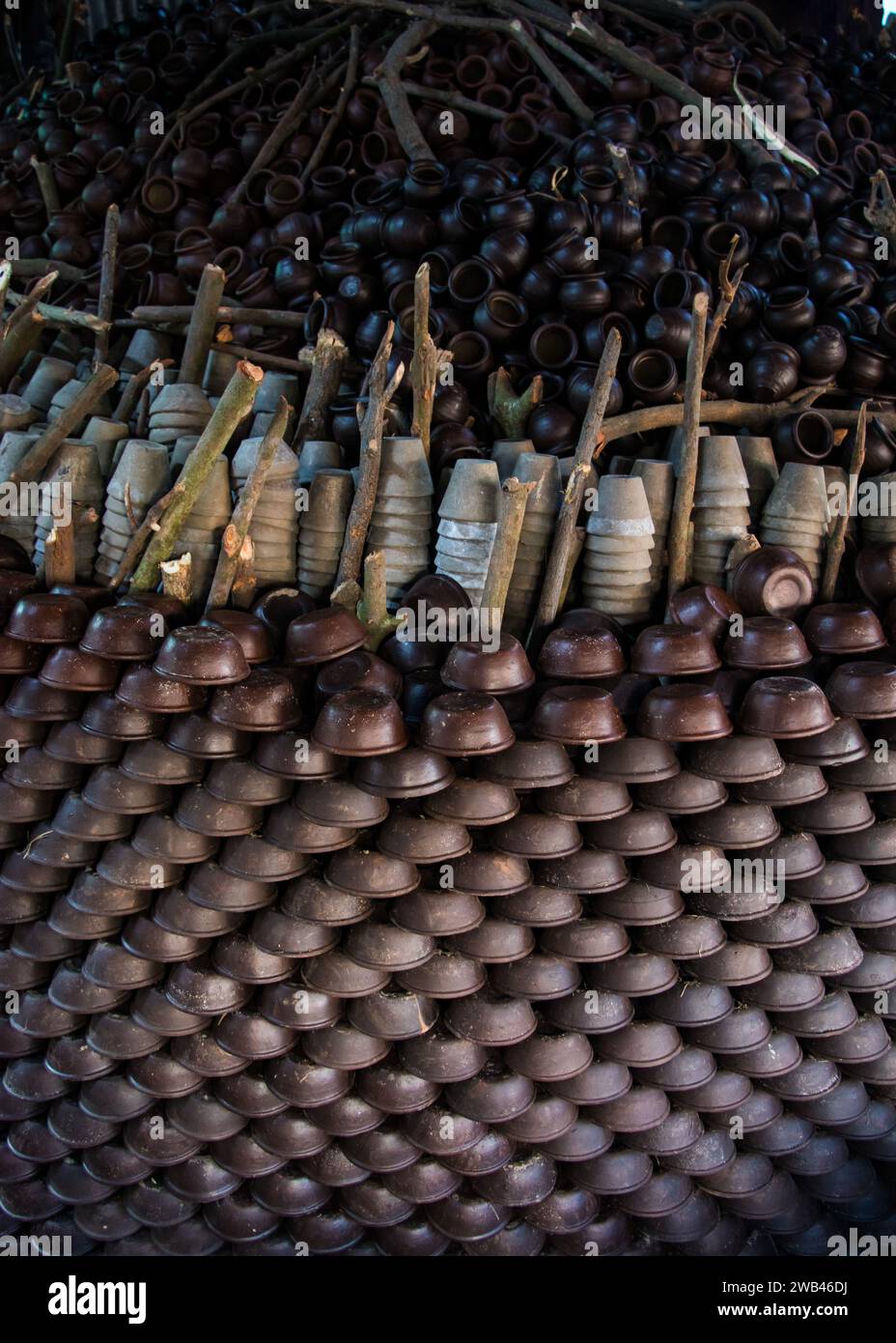Pottery making involves shaping clay by hand, using a wheel, or coiling ...