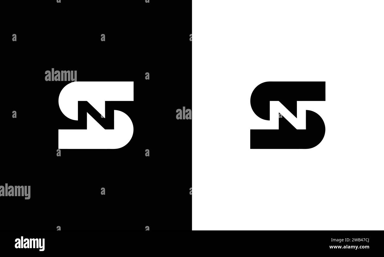 Letter SN creative monogram logo design Stock Vector Image & Art - Alamy