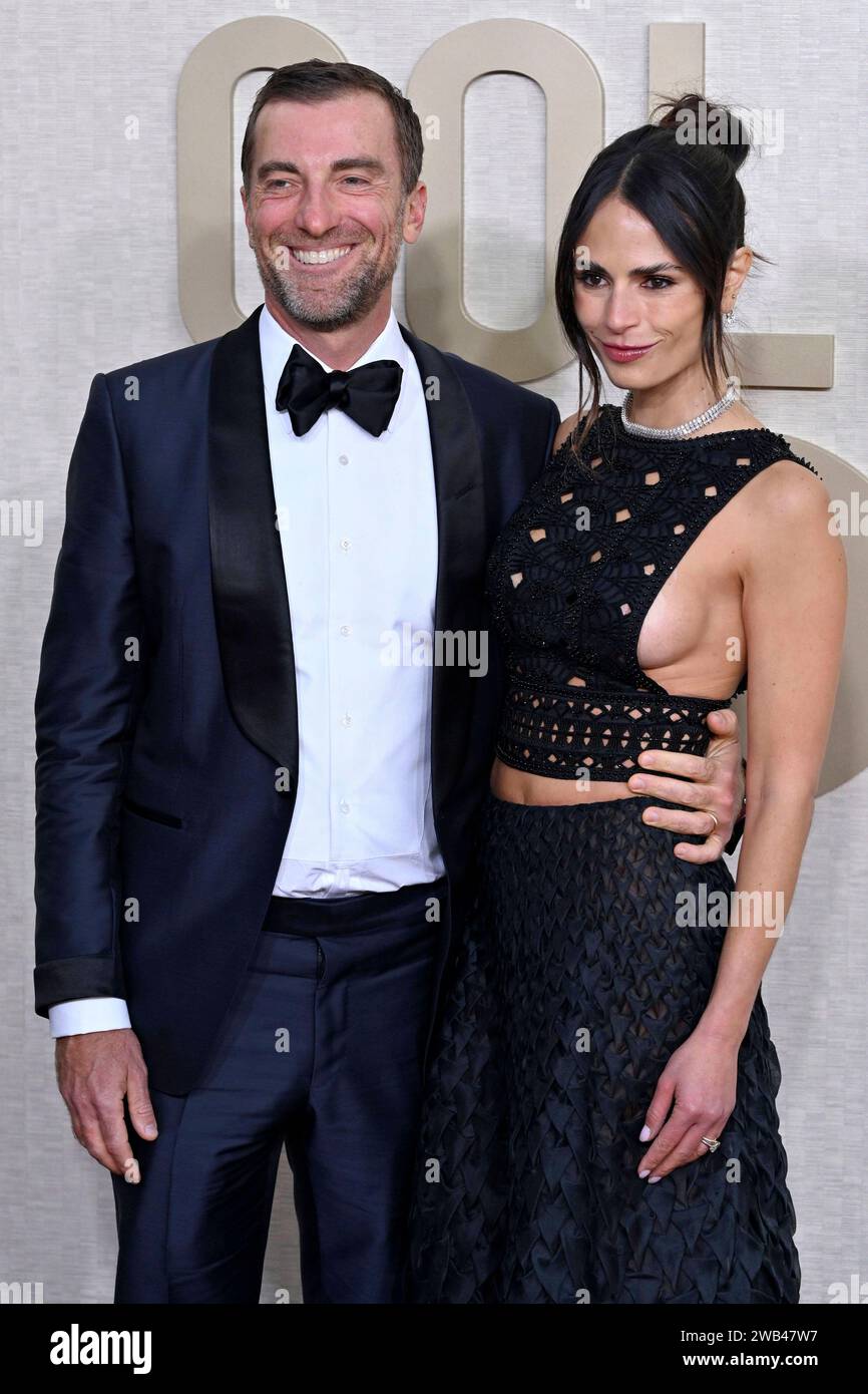 Jordana Brewster mit Ehemann Mason Morfit bei der Verleihung der 81. Golden Globe Awards im ...