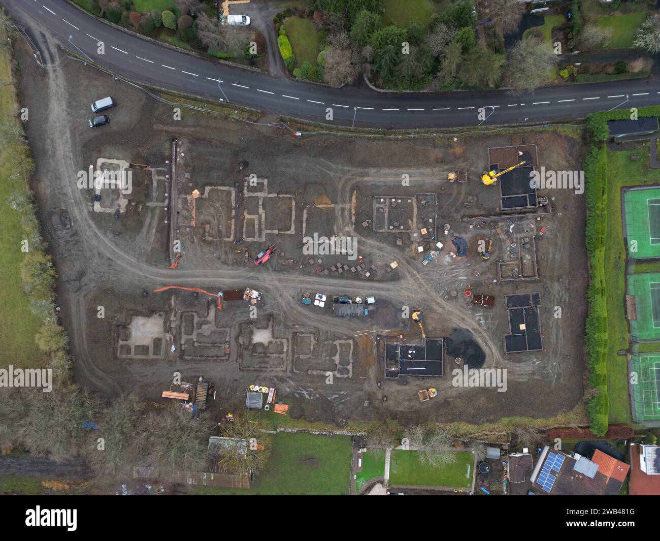 Selkirk, UK. 08th Jan, 2024. Selkirk, UK, Housing Construction in ...