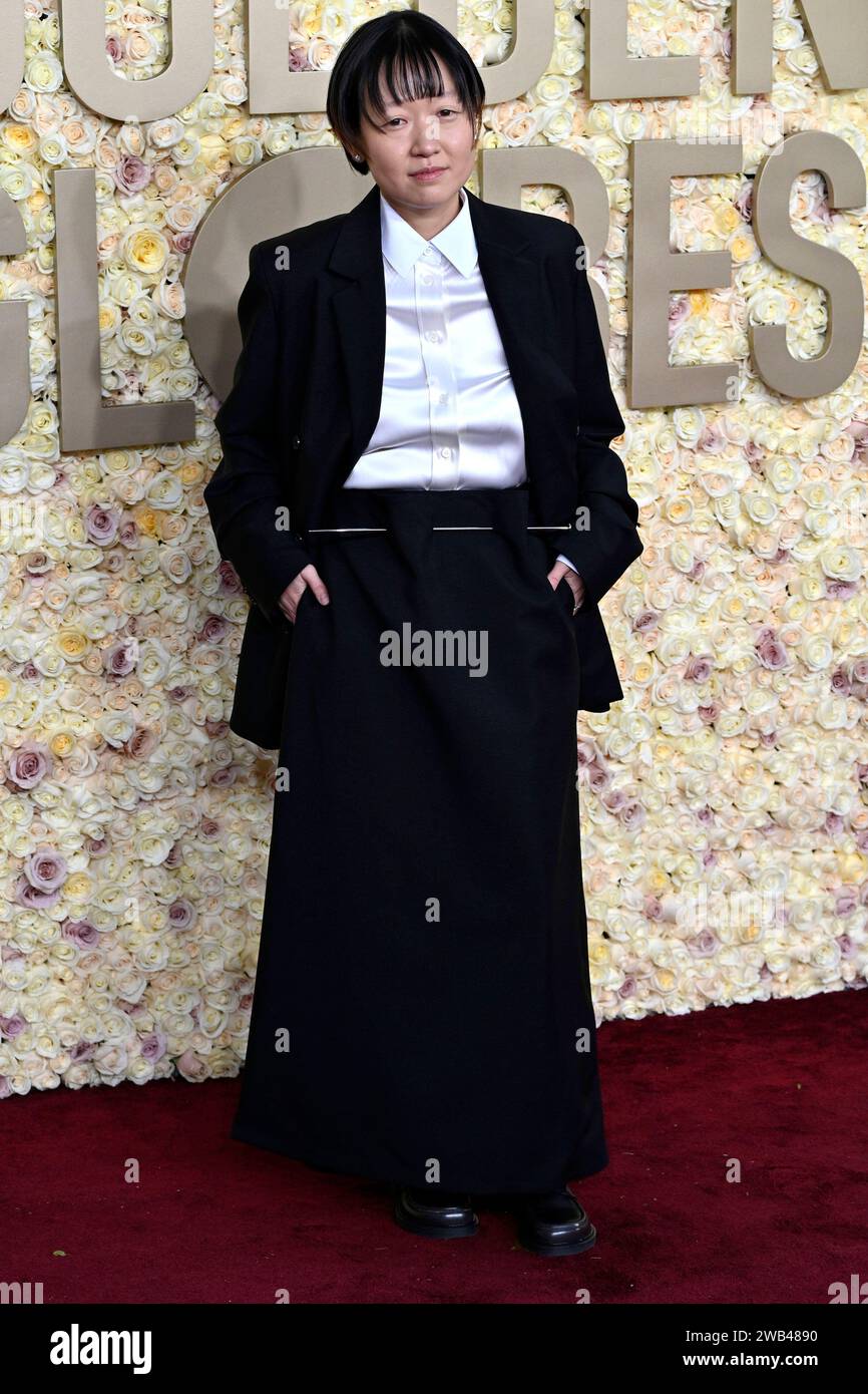 Celine Song bei der Verleihung der 81. Golden Globe Awards im Beverly ...