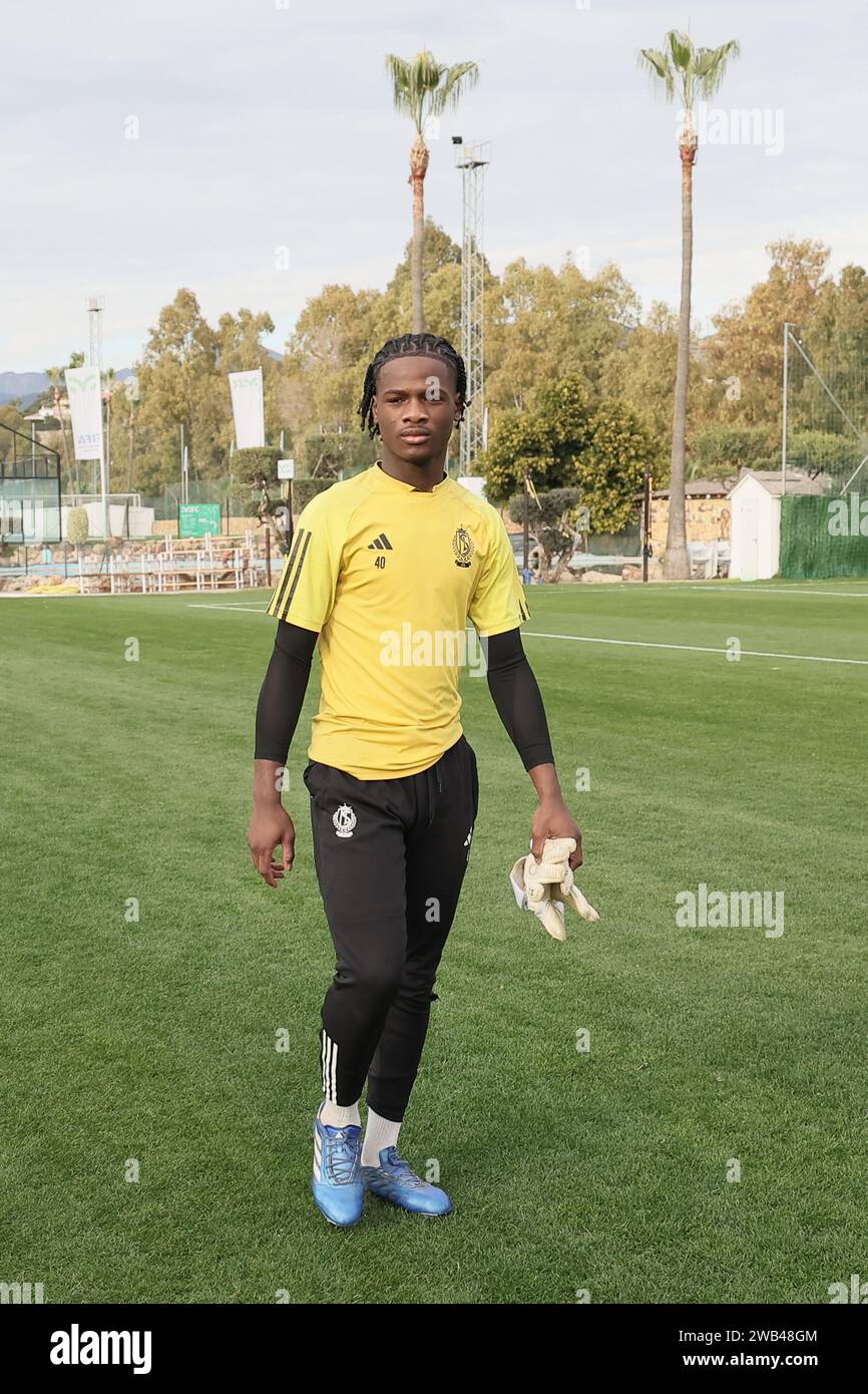 Marbella, Spain. 08th Jan, 2024. Standard's goalkeeper Matthieu Epolo ...