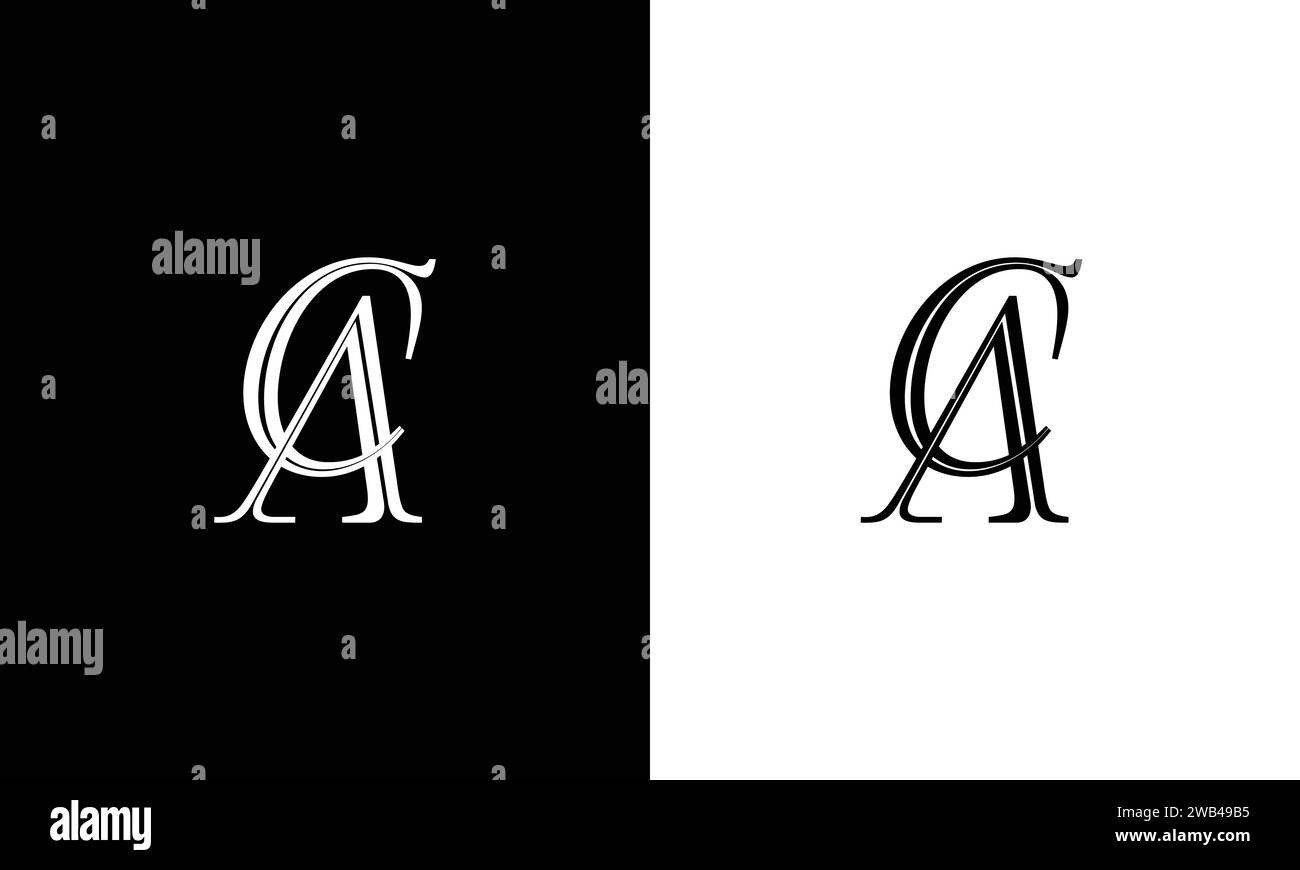 CA Logo Design, vector logo design Stock Vector Image & Art - Alamy