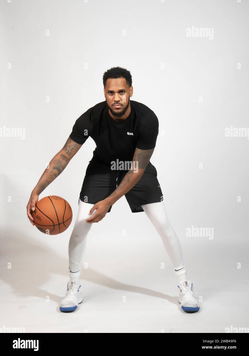 Monte Morris poses for a portrait on October 2, 2023 in Detroit ...