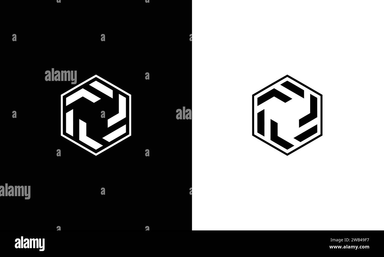 F FF FFF letter initial logo design vector template Stock Vector Image ...