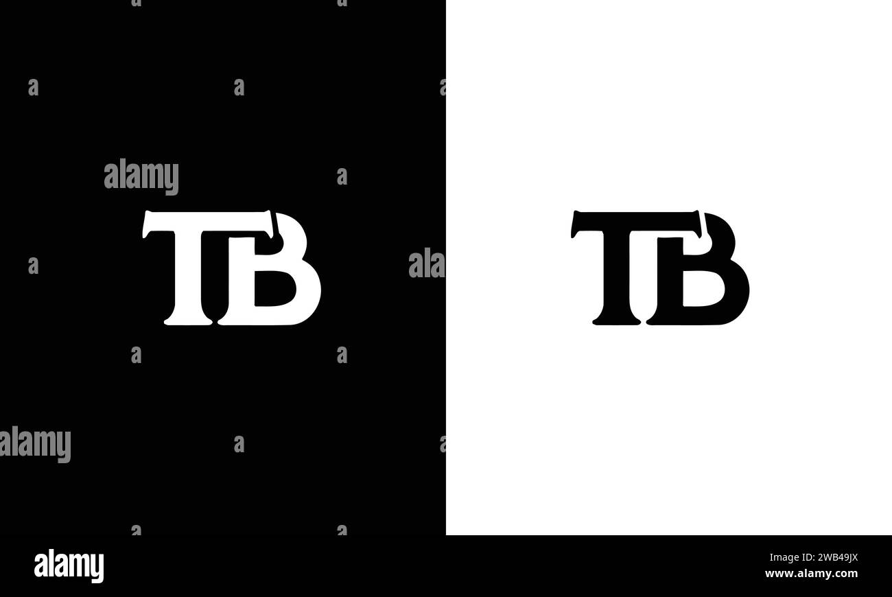 Creative letters TB Logo Design Vector Template. Initial Letters TB ...