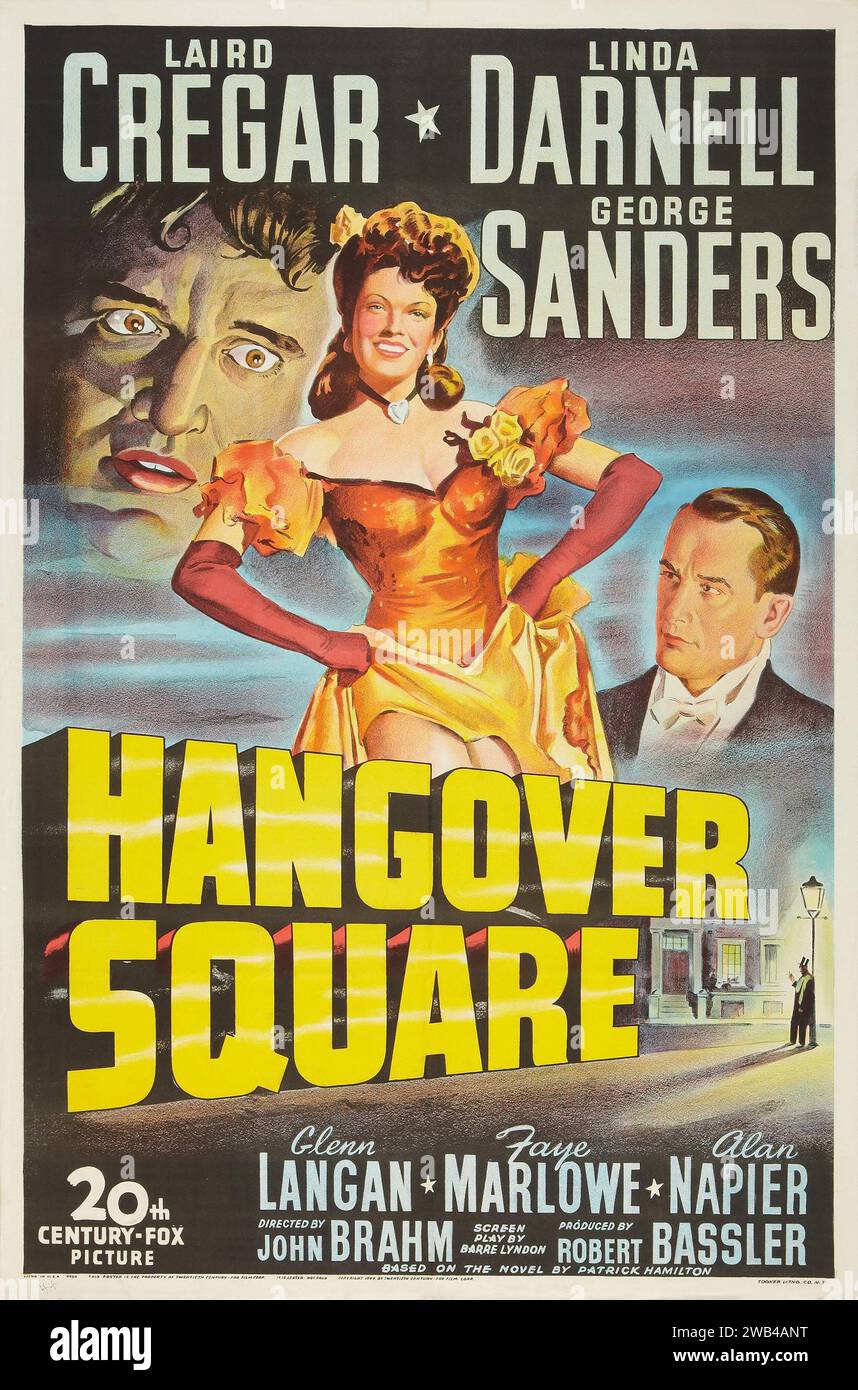 Hangover Square Year : 1945 USA Director : John Brahm American poster ...