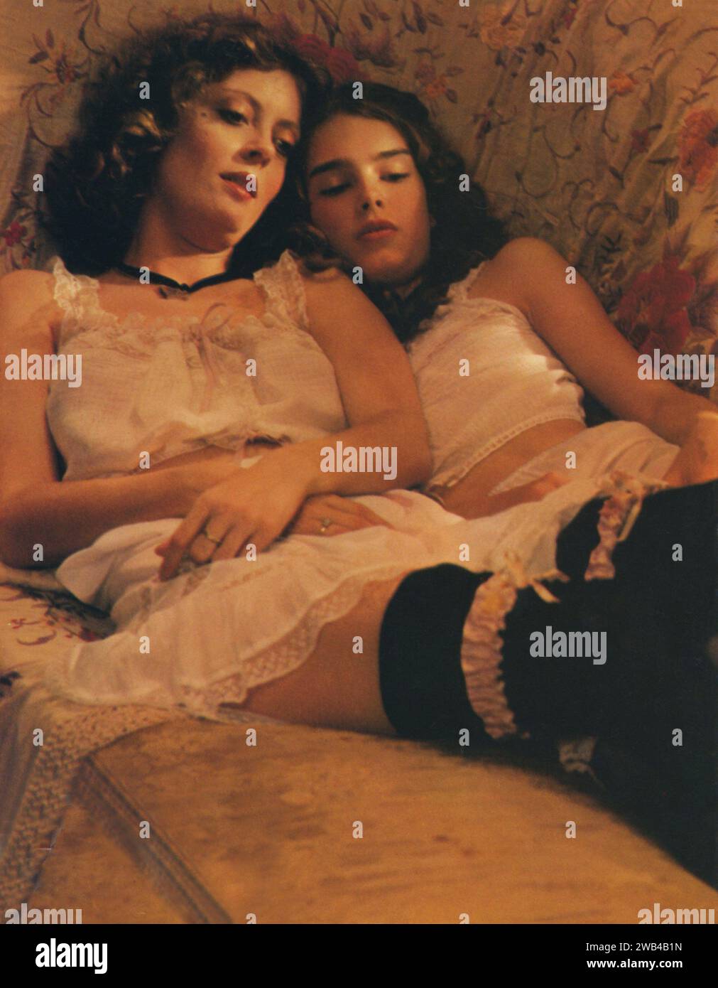 Pretty Baby Year : 1978 USA Director : Louis Malle Susan Sarandon, Brooke Shields Stock Photo ...