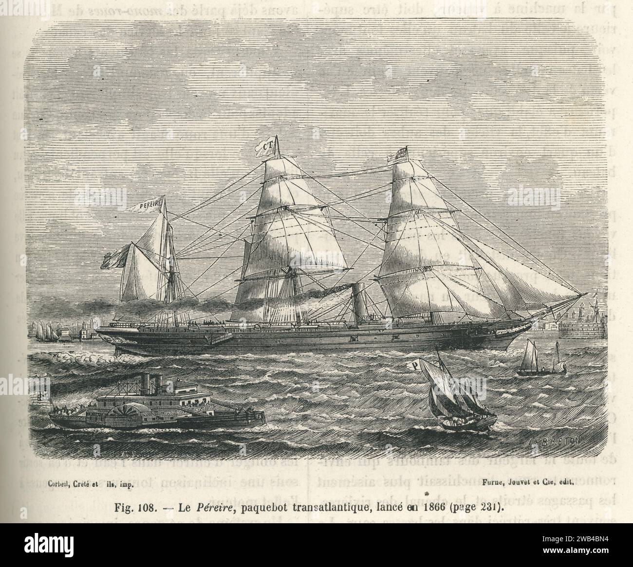 Steamship illustration hi-res stock photography and images - Alamy