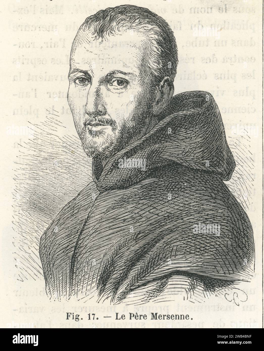 Portrait of Marin Mersenne, a French monk of the Minimes order ...