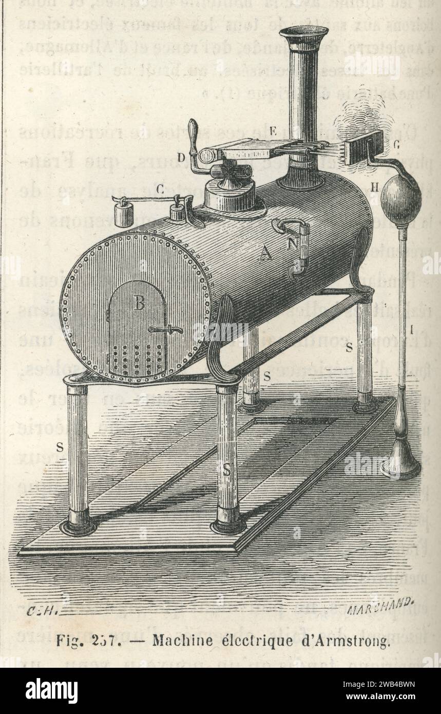 A hydroelectric machine developed by the British industrialist William ...