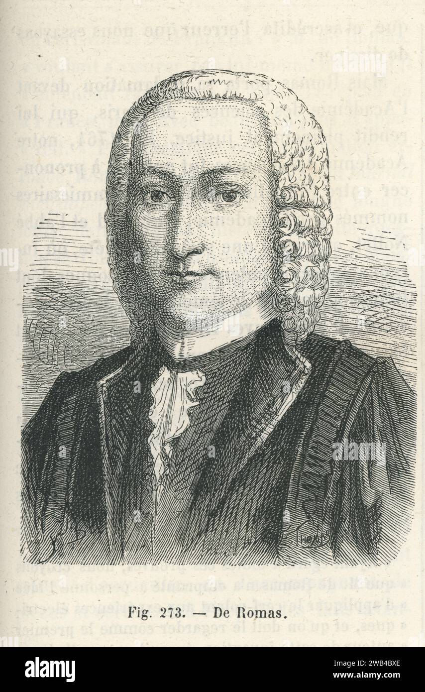 Portrait of Jacques de Romas, a French physicist known for his work on ...