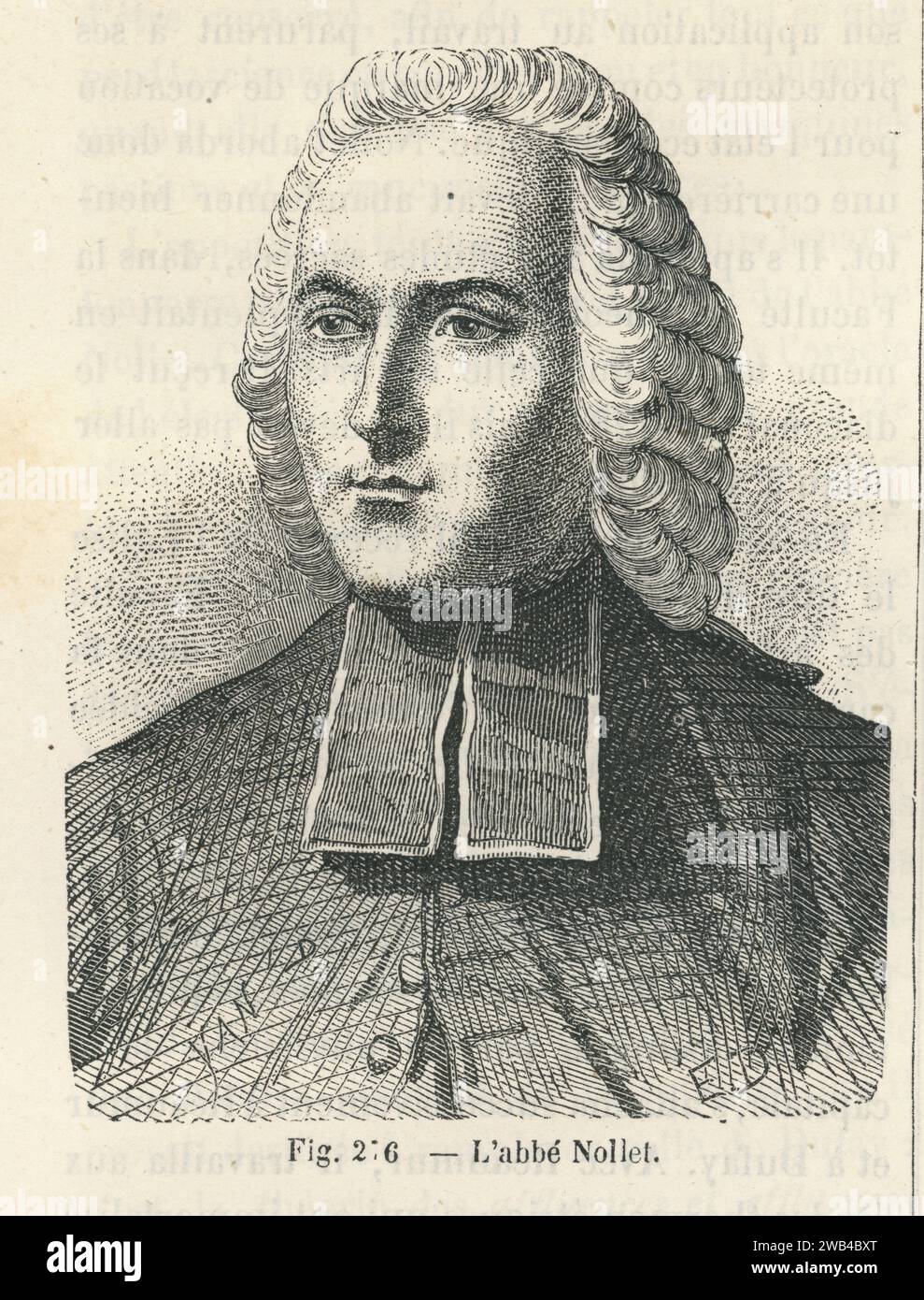 Portrait of Jean-Antoine Nollet (known as Abbé Nollet), a French ...