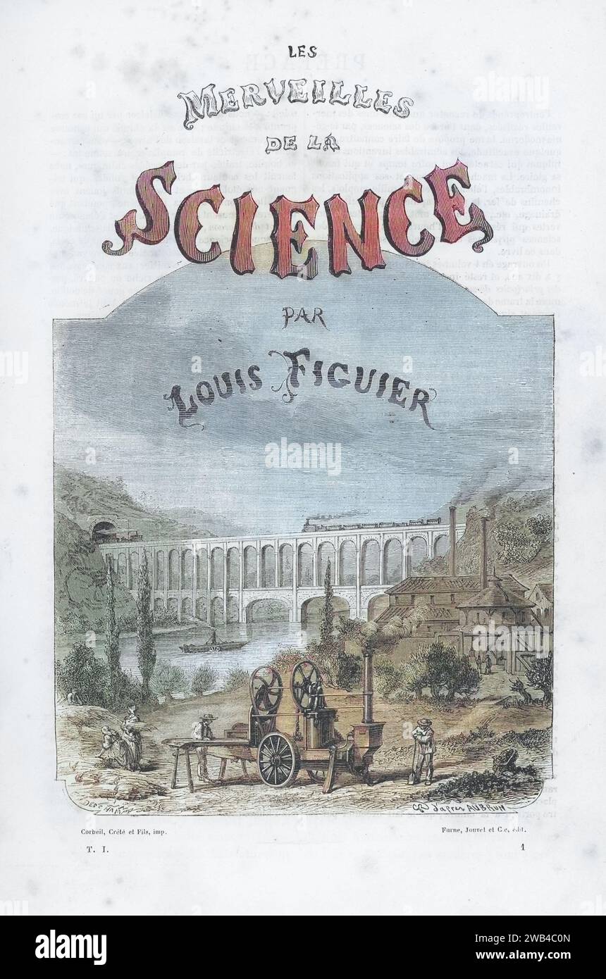 Title page of "Les Merveilles de la science ou description populaire ...