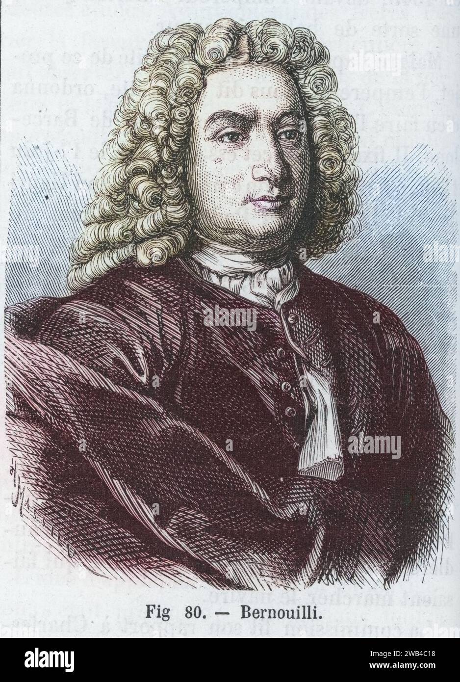 Portrait of Daniel Bernoulli, 18th-century Swiss physicist and ...