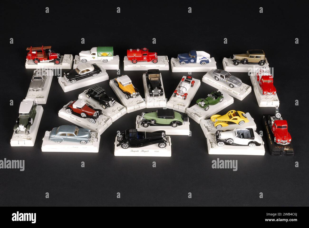 Toy Solido metal cars set Private collection Stock Photo - Alamy
