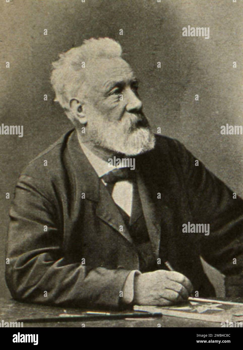 Portrait of Jules Verne 20th century Nantes, Jules Verne Museum Stock ...