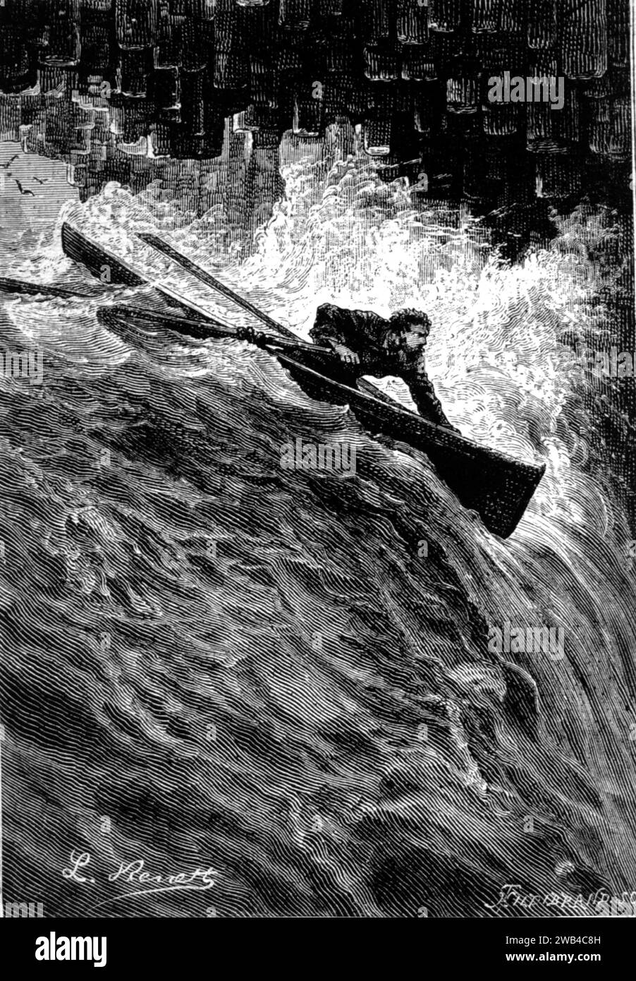 Illustration Jules Verne, 'The Green Ray' (French: Le Rayon vert) : 'In ...