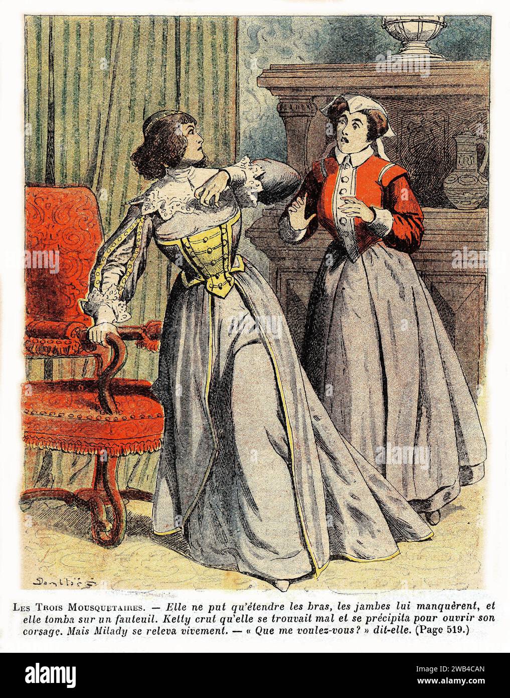 The Three Musketeers' (French: Les Trois Mousquetaires) 19th century ...