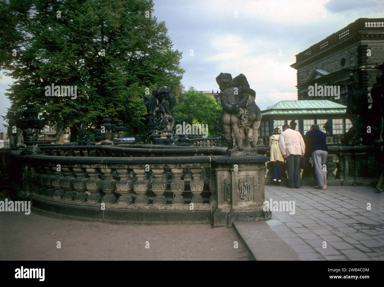 Gardens of the Zwinger Museum in Dresden, East Germany. 1982 Stock ...