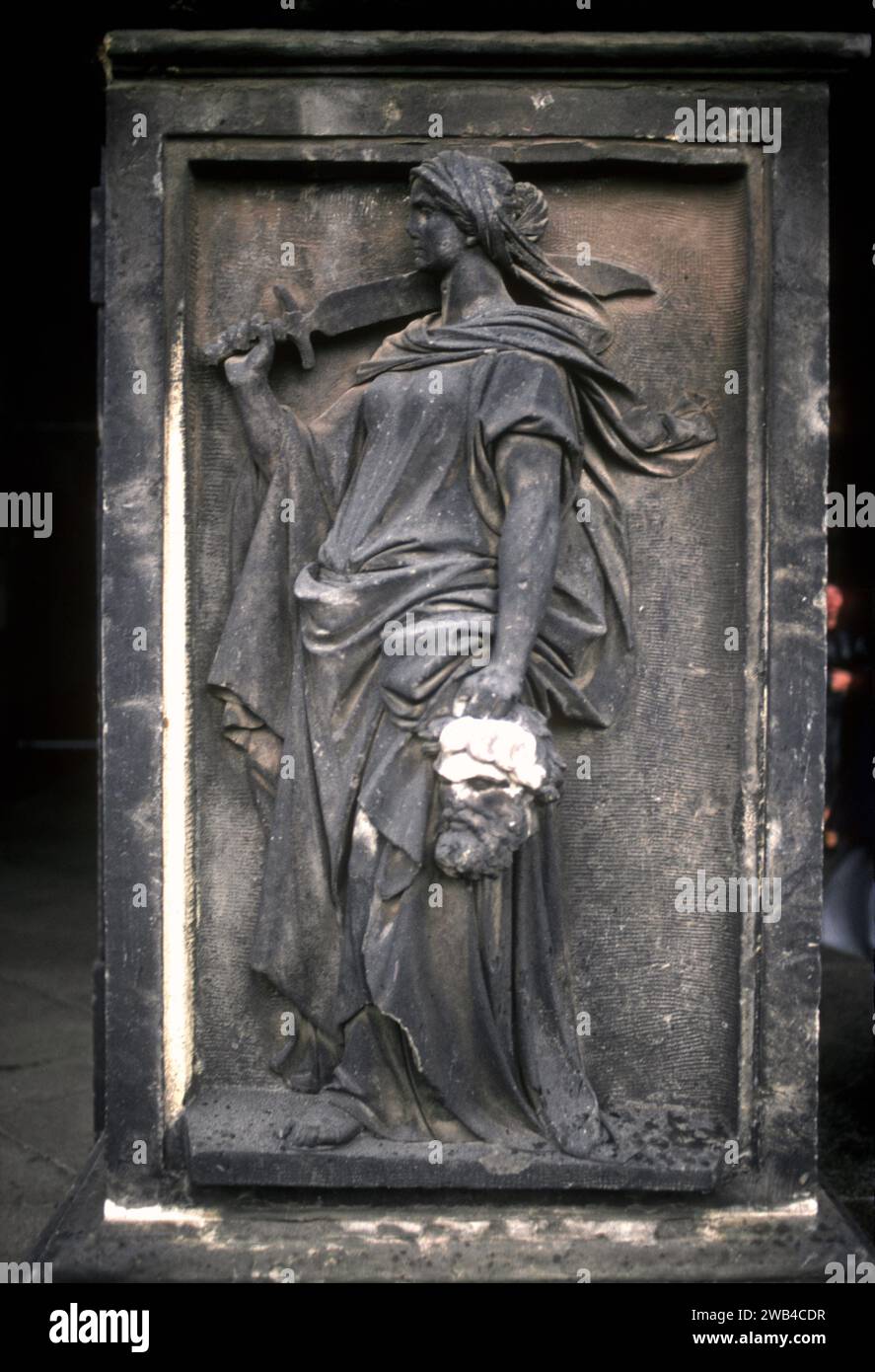 Architectural detail damaged by bombing during the Second World War ...