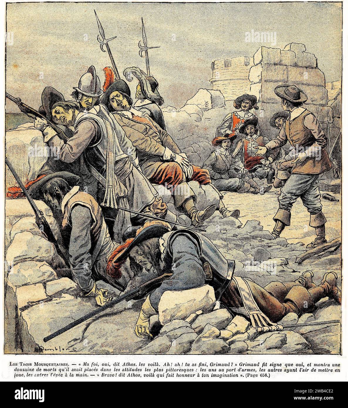 The Three Musketeers' (French: Les Trois Mousquetaires) 19th century ...