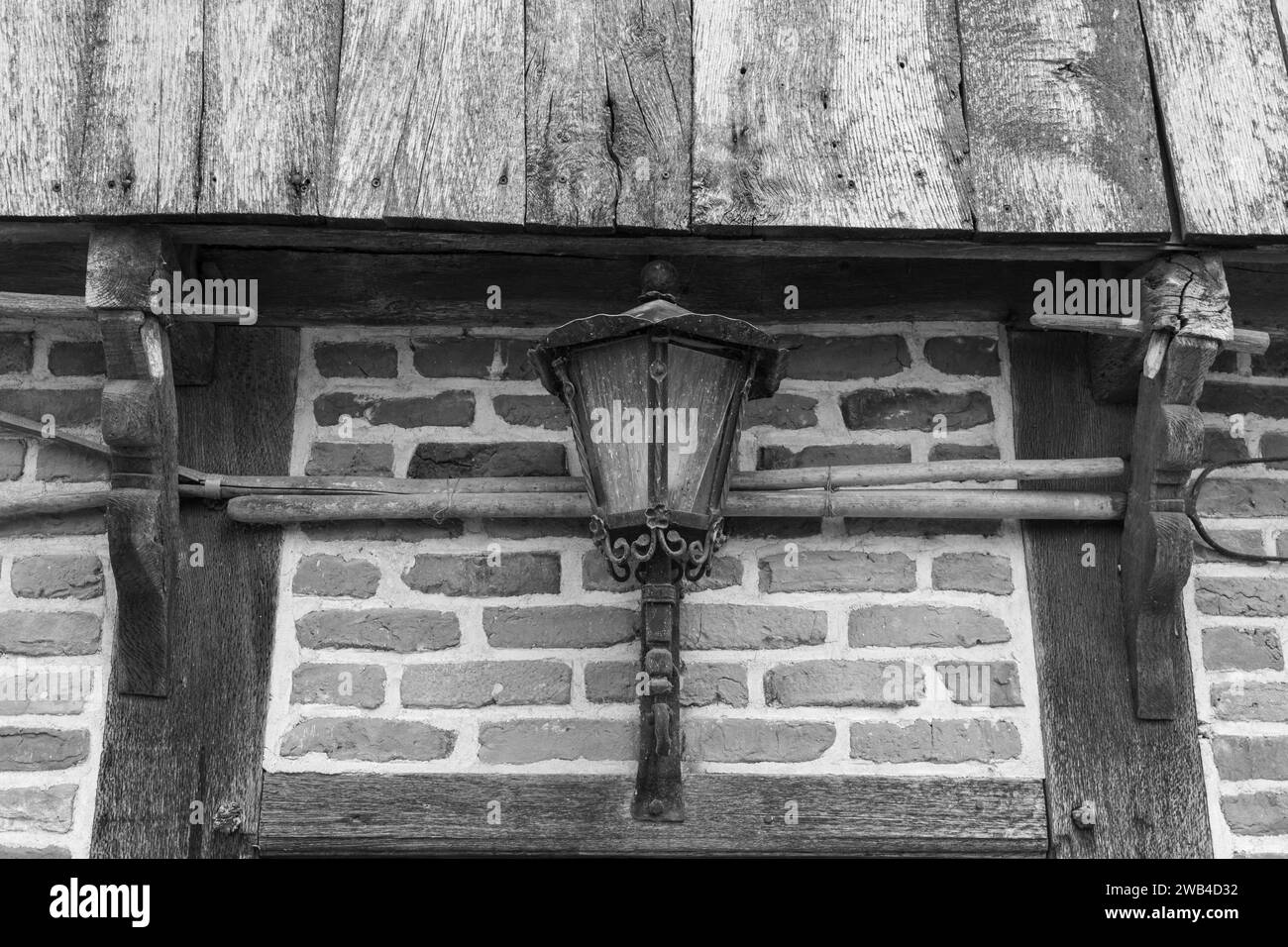 old house and churcch in westphalia Stock Photo - Alamy