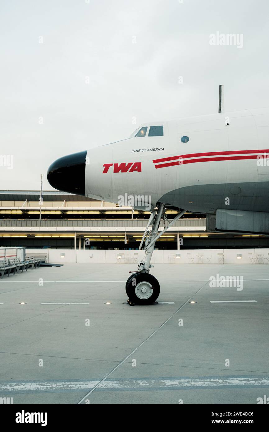 TWA Lockheed Constellation located at the TWA hotel at New York's John ...