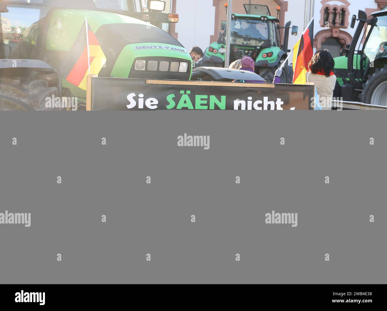Neuwied Protesttag der Landwirte, Protesttag der Bauern, 8. Januar 2023 ...