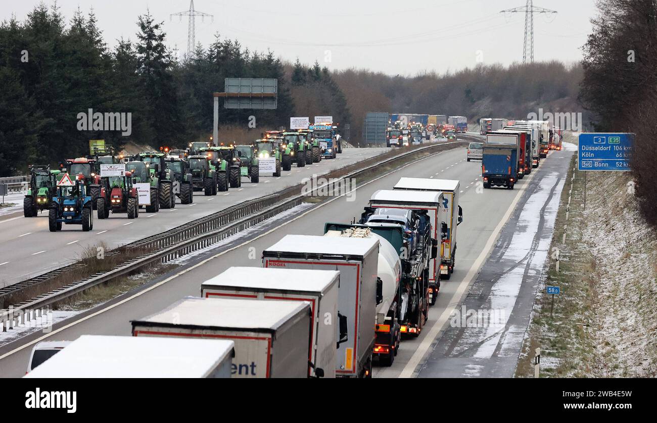Neuwied Protesttag der Landwirte, Protesttag der Bauern, 8. Januar 2023 ...