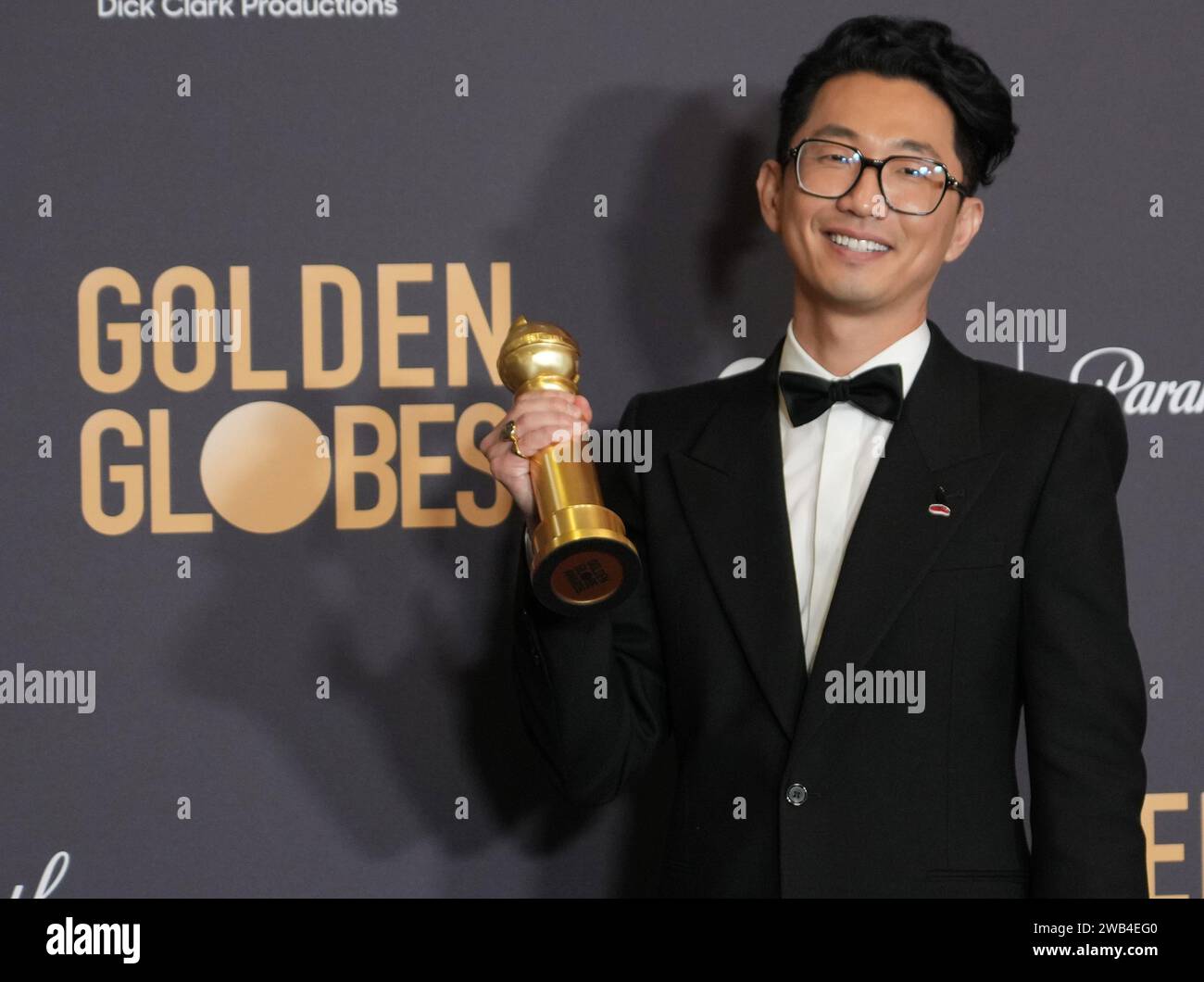 Los Angeles, USA. 07th Jan, 2024. Writer/Director Lee Sung who won for Best Television Limited ...