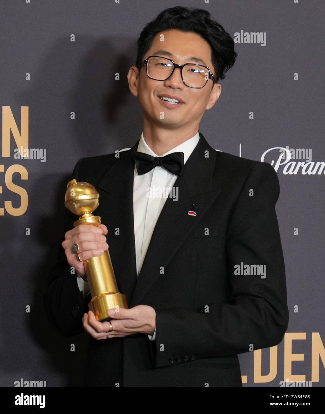 Los Angeles, USA. 07th Jan, 2024. Writer/Director Lee Sung who won for Best Television Limited ...