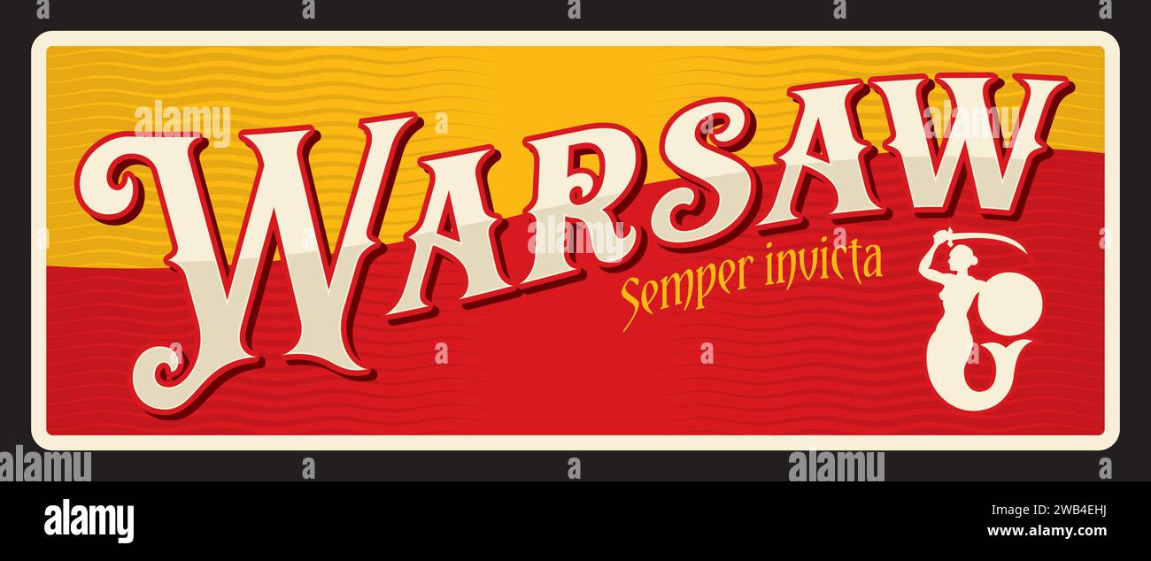 Warsaw mermaid Stock Vector Images - Alamy