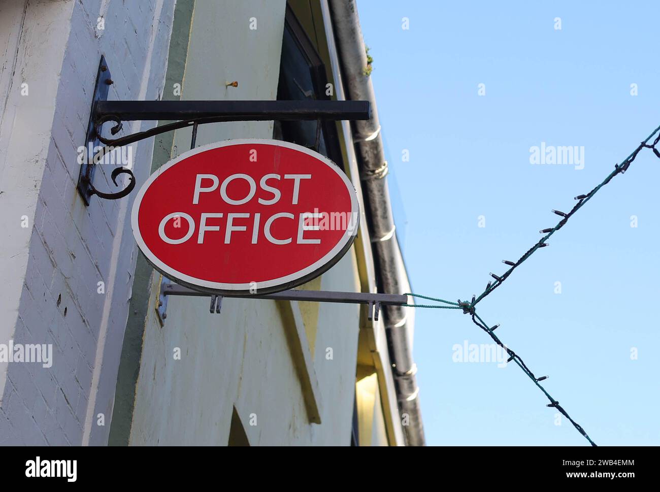 Fowey, Cornwall, UK. 08th Jan, 2024. Post Office scandal. A post office ...