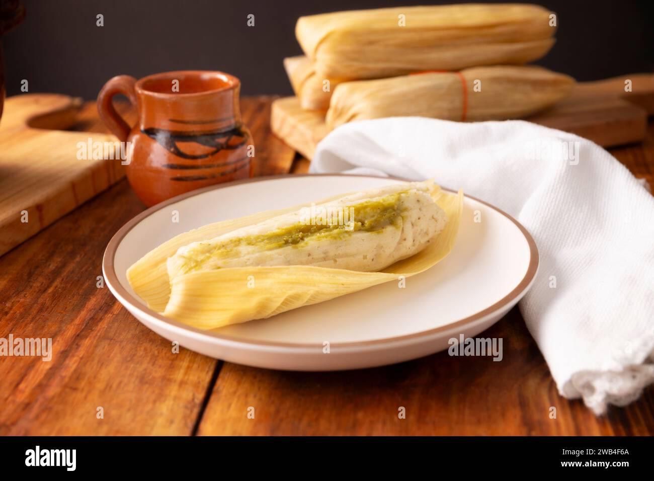 Tamales. hispanic dish typical of Mexico and some Latin American ...