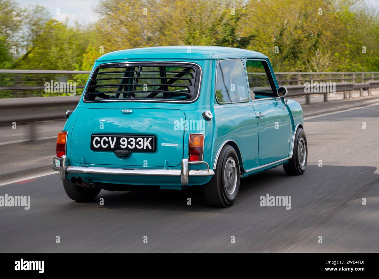 Oselli supercharged 1972 Mini classic British car Stock Photo - Alamy
