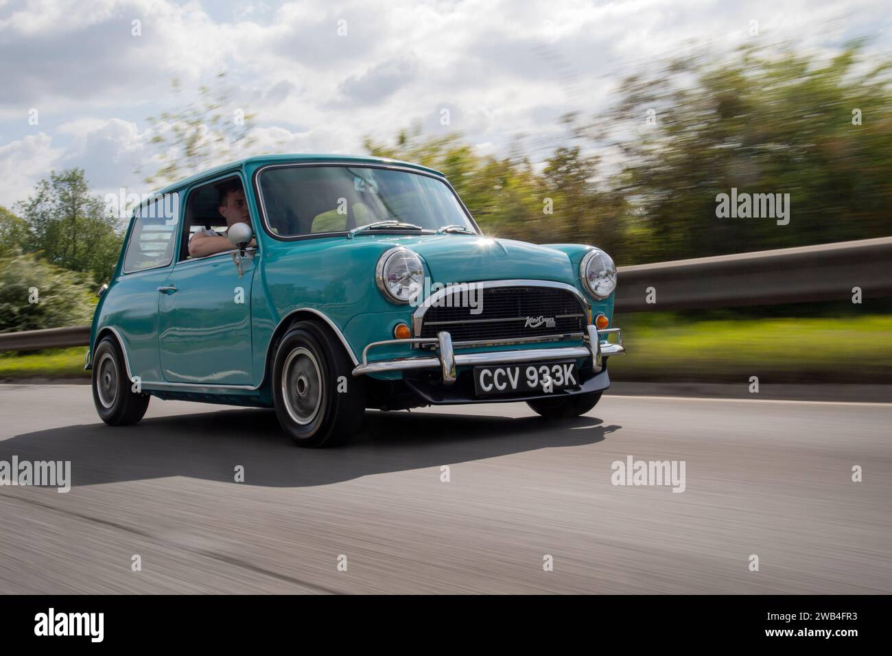 Oselli supercharged 1972 Mini classic British car Stock Photo - Alamy